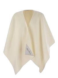Max Mara Max Mara Serra Asymmetrical Logo Patch Cape No