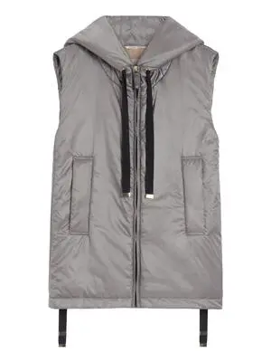Max Mara Max Mara The Cube Greengo Hooded Gilet Dark Gray