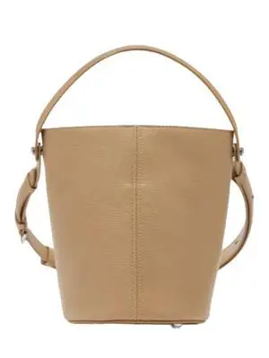 MAISON MARGIELA Leather Bucket Bag - Camel-colored
