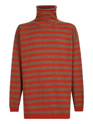 LARDINI High Neck Jumper - Red