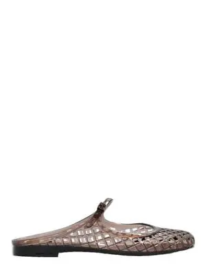 Tory Burch Openwork Jelly Ballerina Flats - Brown