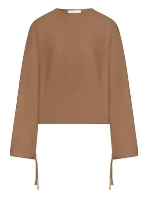 Max Mara Crewneck Long-sleeved Jumper - Brown