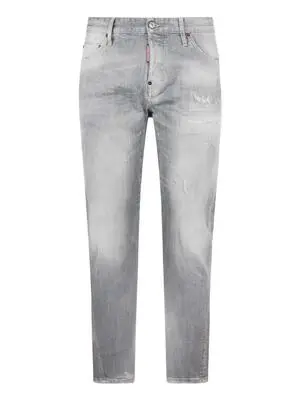 Dsquared2 Distressed Slim Jeans - Grey