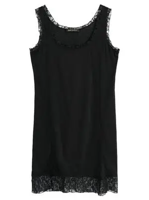 Our Legacy Sleeveless Lace-trimmed Dress - Black