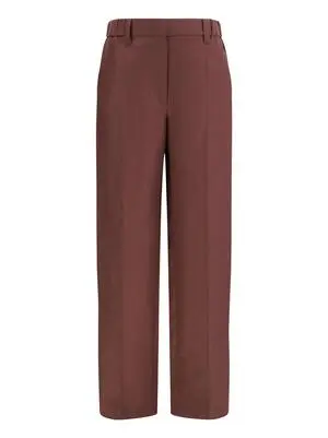 Brunello Cucinelli Belt-loop Pocket Trousers - Red