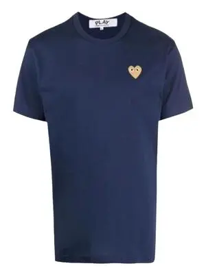 Play Comme Des Garcon Logo T-shirt - Blue