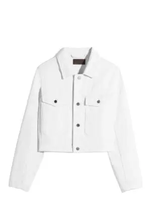LEMAIRE Cropped Denim Jacket - Milk