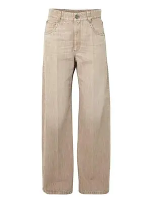 Brunello Cucinelli Belt Loop Jeans - Nude