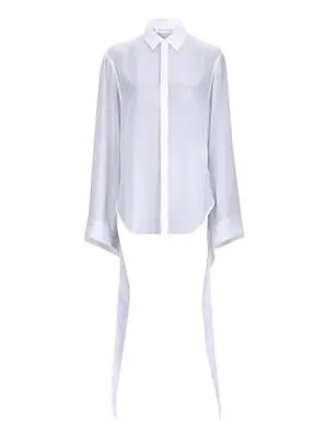 THE FRANKIE SHOP Tie-detail Shirt - White