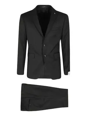 Tagliatore Wool Two-piece Suit - Black