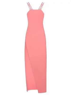 Attico The Fujiko Asymmetrical Midi Dress - Pink