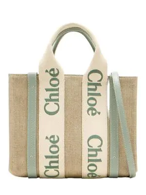 Chloé Chloé Woody Small Tote Bag Nude