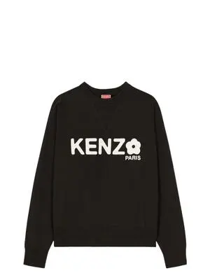 Kenzo Logo Crewneck Sweatshirt - Black
