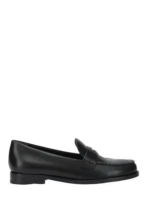Tory Burch Round Toe Loafers - Black