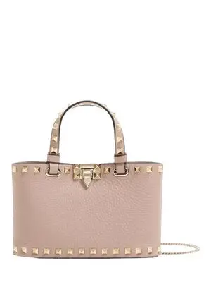 Valentino Garavani Rockstud Mini Shoulder Bag - Nude