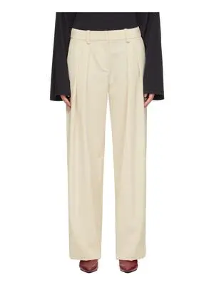 THE FRANKIE SHOP Daytona Wide-leg Trousers - Cement