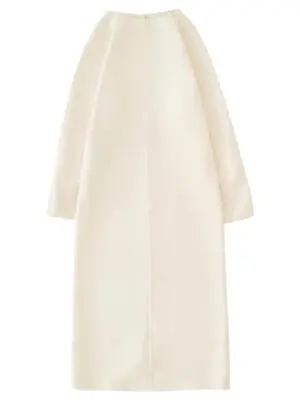 STUDIO NICHOLSON STUDIO NICHOLSON Long Sleeve Button Back Midi Dress With Slit