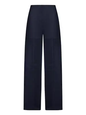 JIL SANDER Paneled Straight Leg Pants - Midnight