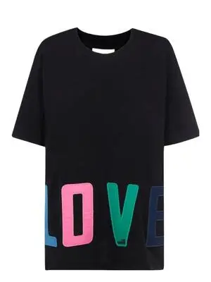 Moschino Patch Crewneck T-shirt - Black