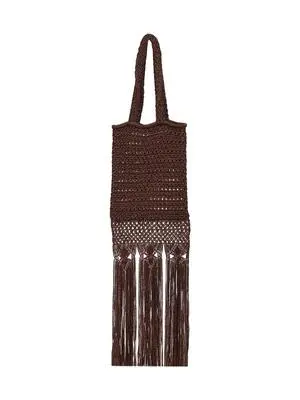 Alanui Knitted Tote Bag - Black