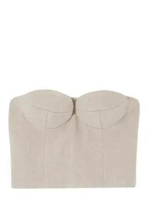 MAGDA BUTRYM Magda Butrym Cashmere Corset Top