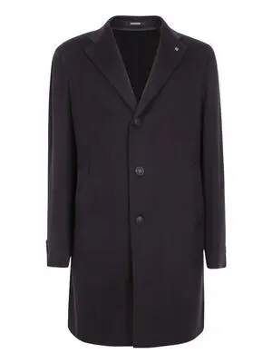 Tagliatore Single-breasted Cashmere Coat - Black