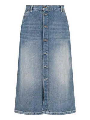 Carhartt Work In Progress Marvin Midi Skirt - Blue