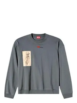 DIESEL® X Damiano David S-boxt Sweater - Grey