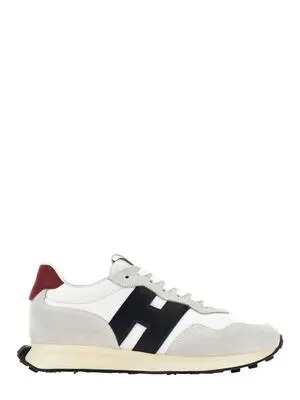 Hogan Low Top Lace-up Sneakers - Blue Gray Red