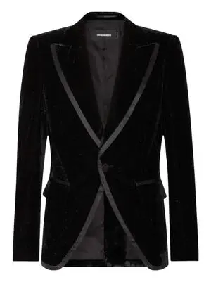 Dsquared2 Sparkling Velvet '70s Blazer - Black