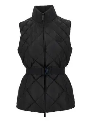 MONCLER Moncler Quilted Zip-Up Vest With Stand Collar