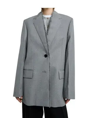TOTÊME Totême Single-Breasted Blazer With Notched Lapels