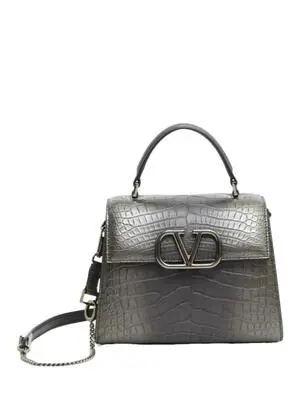 Valentino Garavani Logo Shoulder Bag - Black