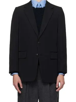Auralee Long-sleeved Suit Jacket - Black