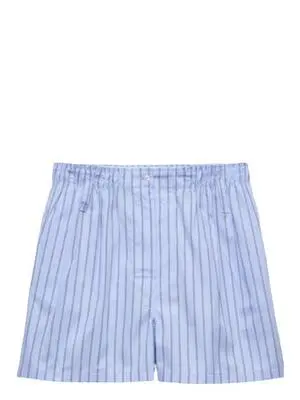 Prada Striped Elasticated Waist Shorts - Astro/blue