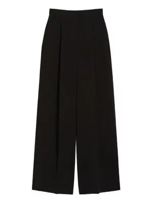 Max Mara Compact Cady Trousers - Black