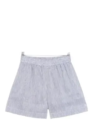 Brunello Cucinelli Striped Elasticated Shorts - Gray