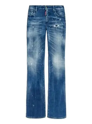 Dsquared2 Distressed Flared Jeans - Blue