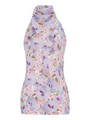 BALMAIN Balmain Floral Halterneck Top