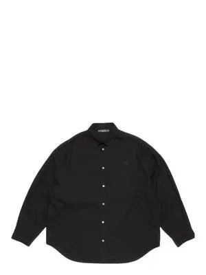 Acne Studios Logo-embroidered Shirt - Black