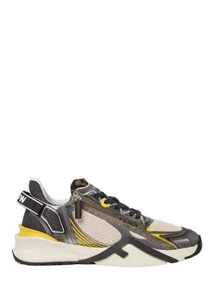 Fendi Flow Lace-up Sneakers - Light Brown