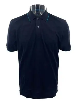 Dunhill Buckle Short-sleeved Polo Shirt - Black