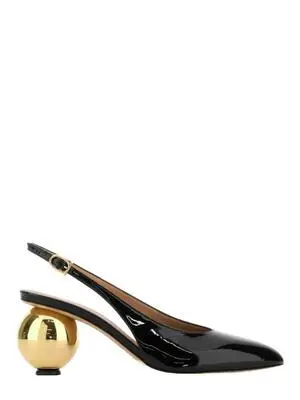 FERRAGAMO Spherical Heel Slingback Pumps - Black