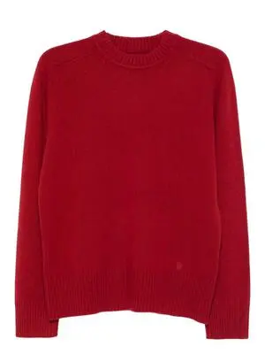 LOULOU STUDIO Round Neck Cashmere Sweater - Red