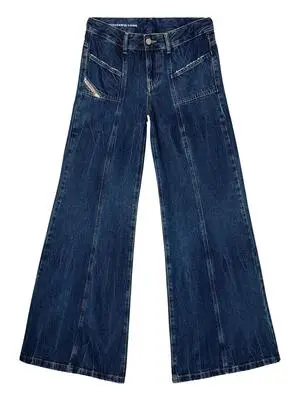 DIESEL® D-aki Flared Jeans - Medium Blue