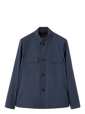 Loro Piana Buttonned Pocket Jacket - Navy Blue