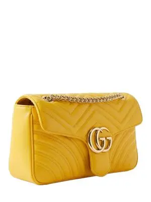 Gucci Gucci GG Marmont Medium Shoulder Bag Yellow