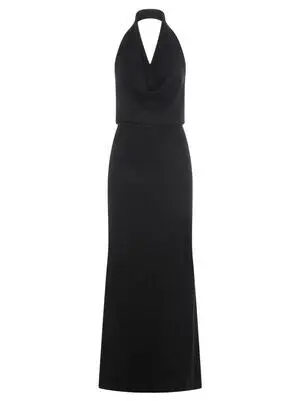 AYA MUSE Halterneck Maxi Dress - Black