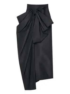 Givenchy Bow Detailed Maxi Skirt - Black