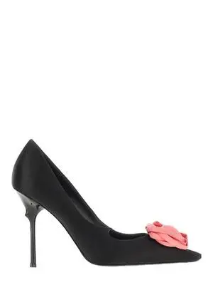 ROGER VIVIER Roger Vivier Floral-Appliqué Pointed Toe Stiletto Pumps